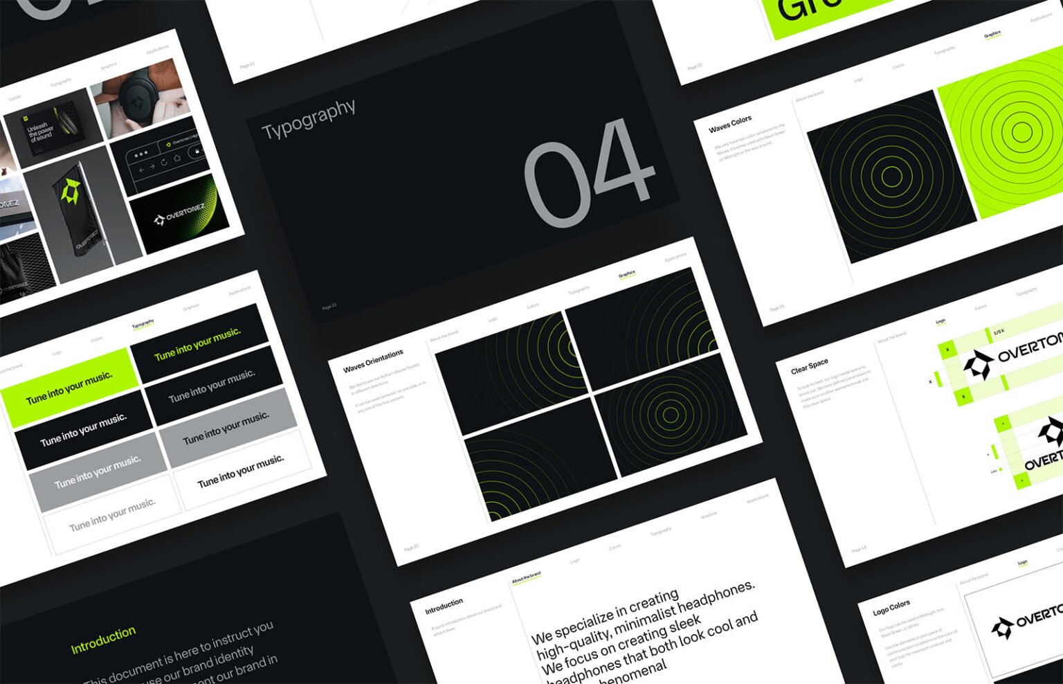 Overtonez: Brand Guidelines Template for Adobe Ai & InDesign